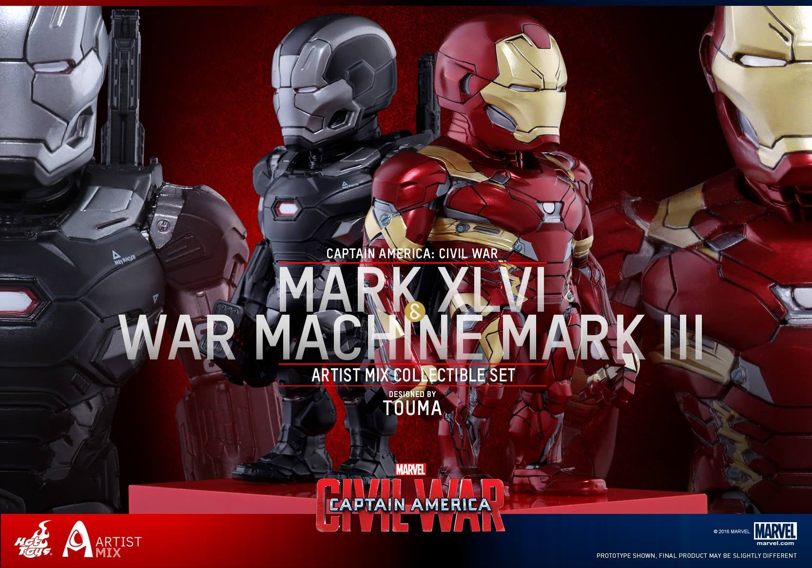 Hot Toys – AMC023-024 – Captain America: Civil War - Mark XLVI & War M ...