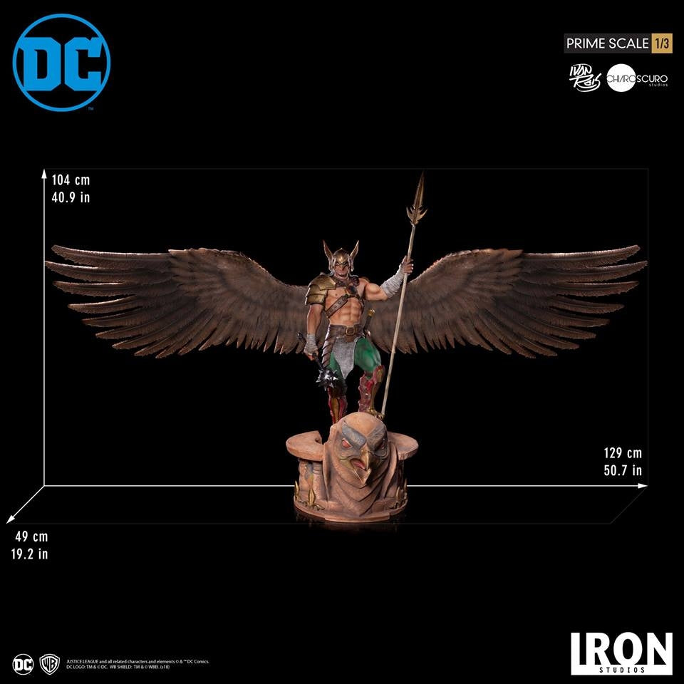 Iron Studios - Hawkman Prime Scale 1/3 (OPEN WINGS Version) - DC Comics ...