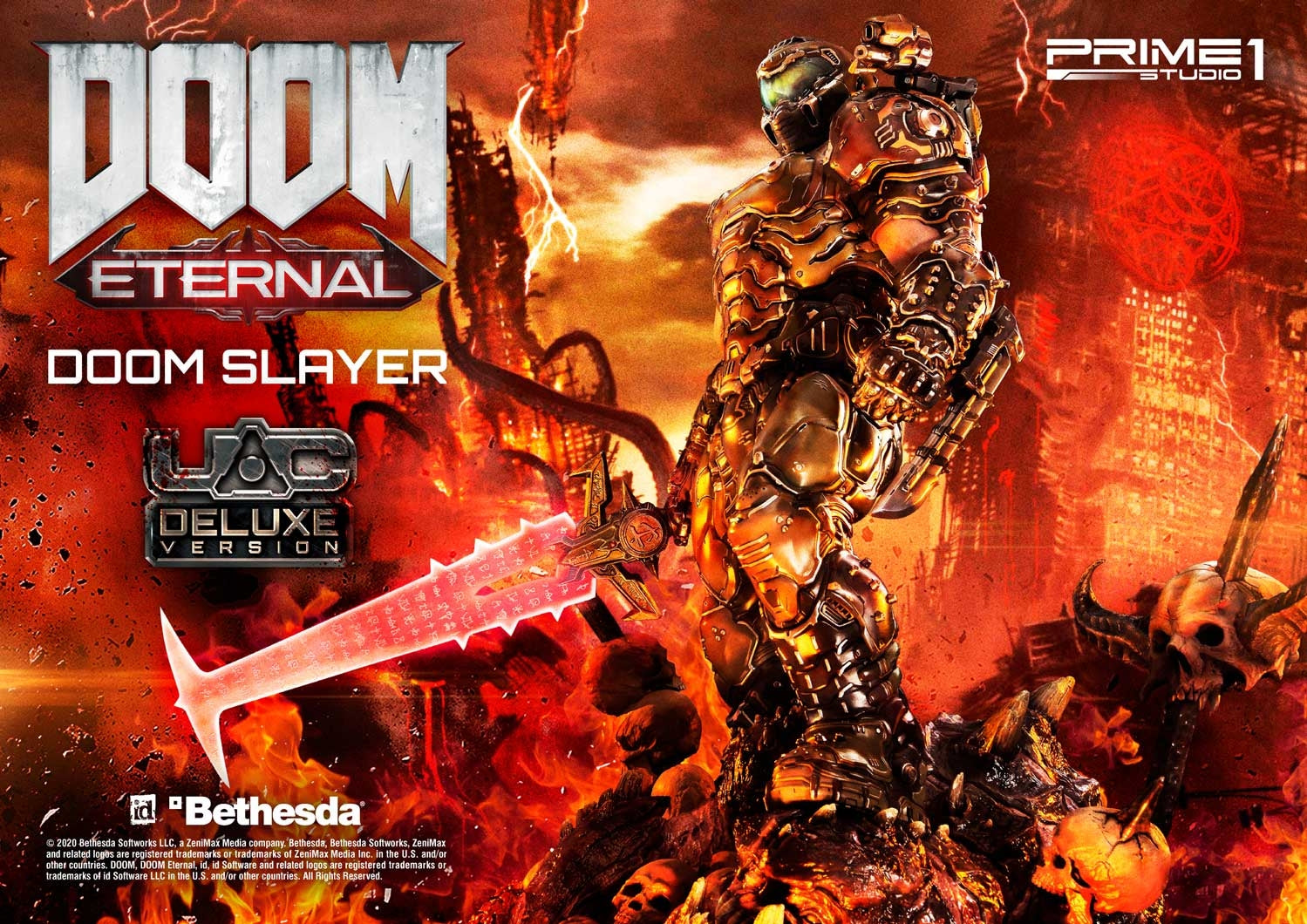 PRIME1 STUDIO - UMMDOOM-01DX: DOOM SLAYER DELUXE VERSION (DOOM ETERNAL ...