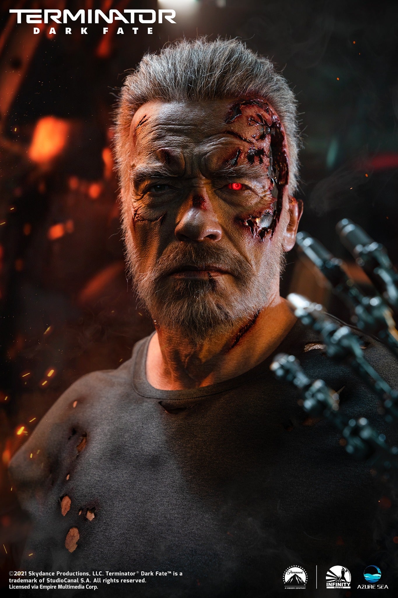 Infinity Studio x Azure Sea - Terminator: DrakFate-T-800 1/1 Scale Life ...