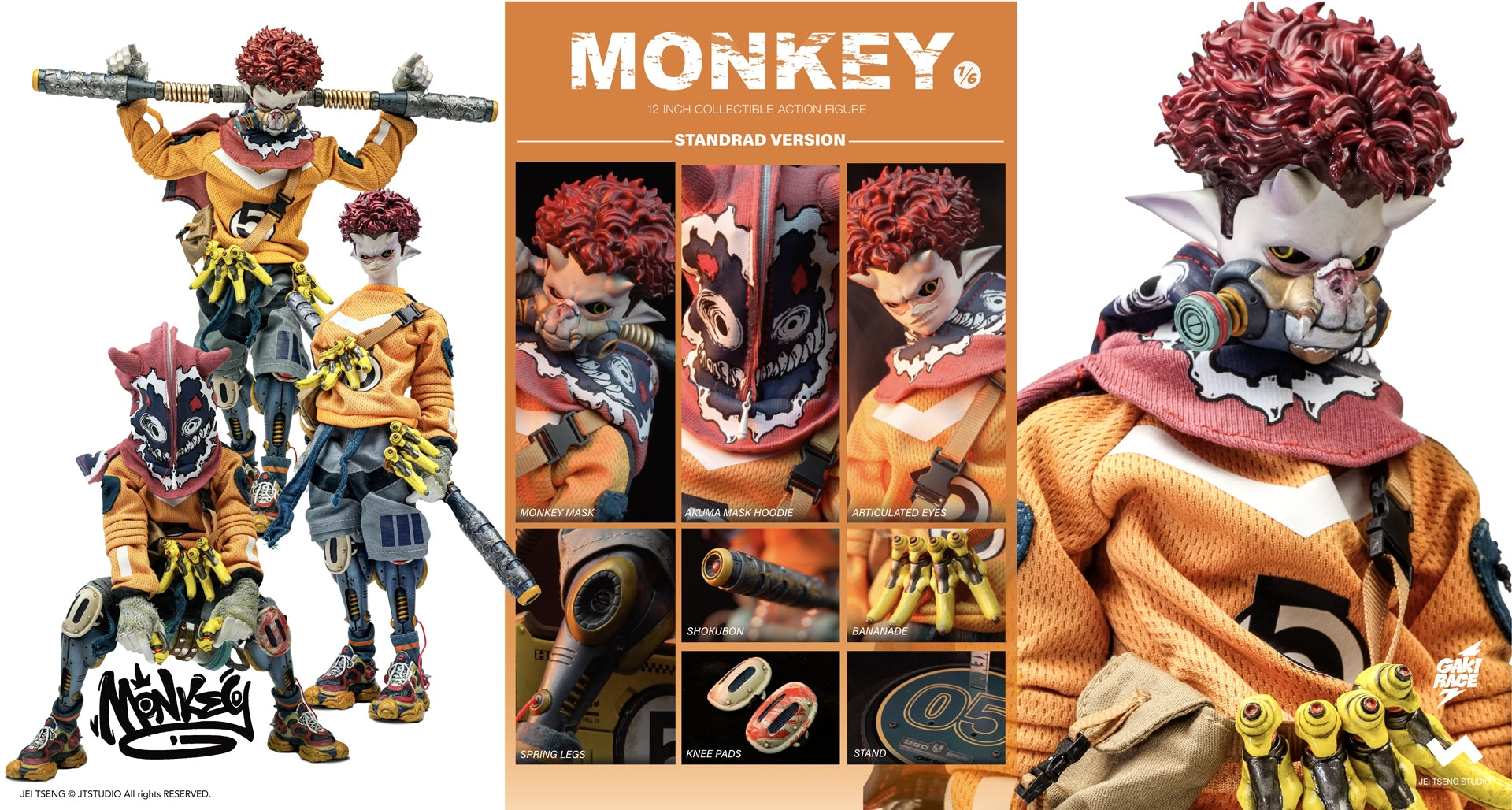 JTstudio - 1/6 GAKIRACE MONKEY (Standard ver.) – Primo Collectibles