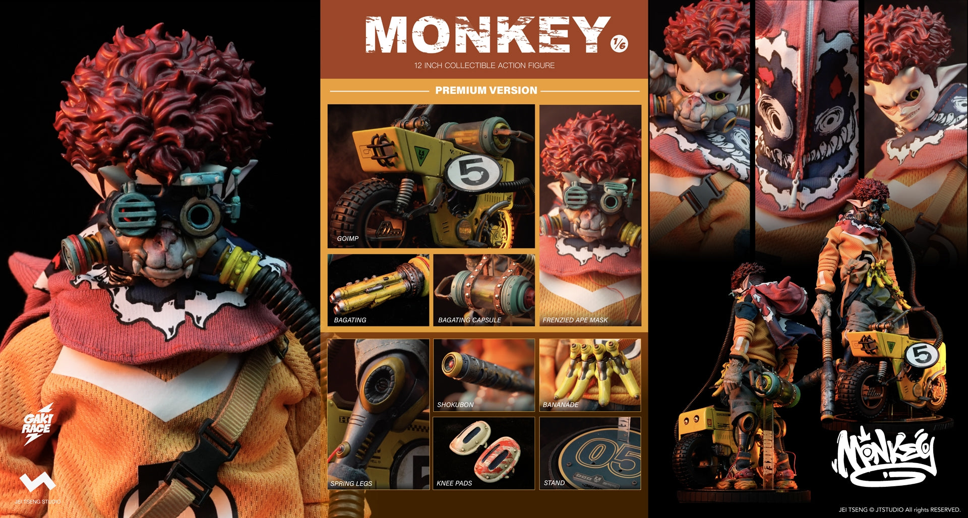 JTstudio - 1/6 GAKIRACE MONKEY (Premium ver.) – Primo Collectibles